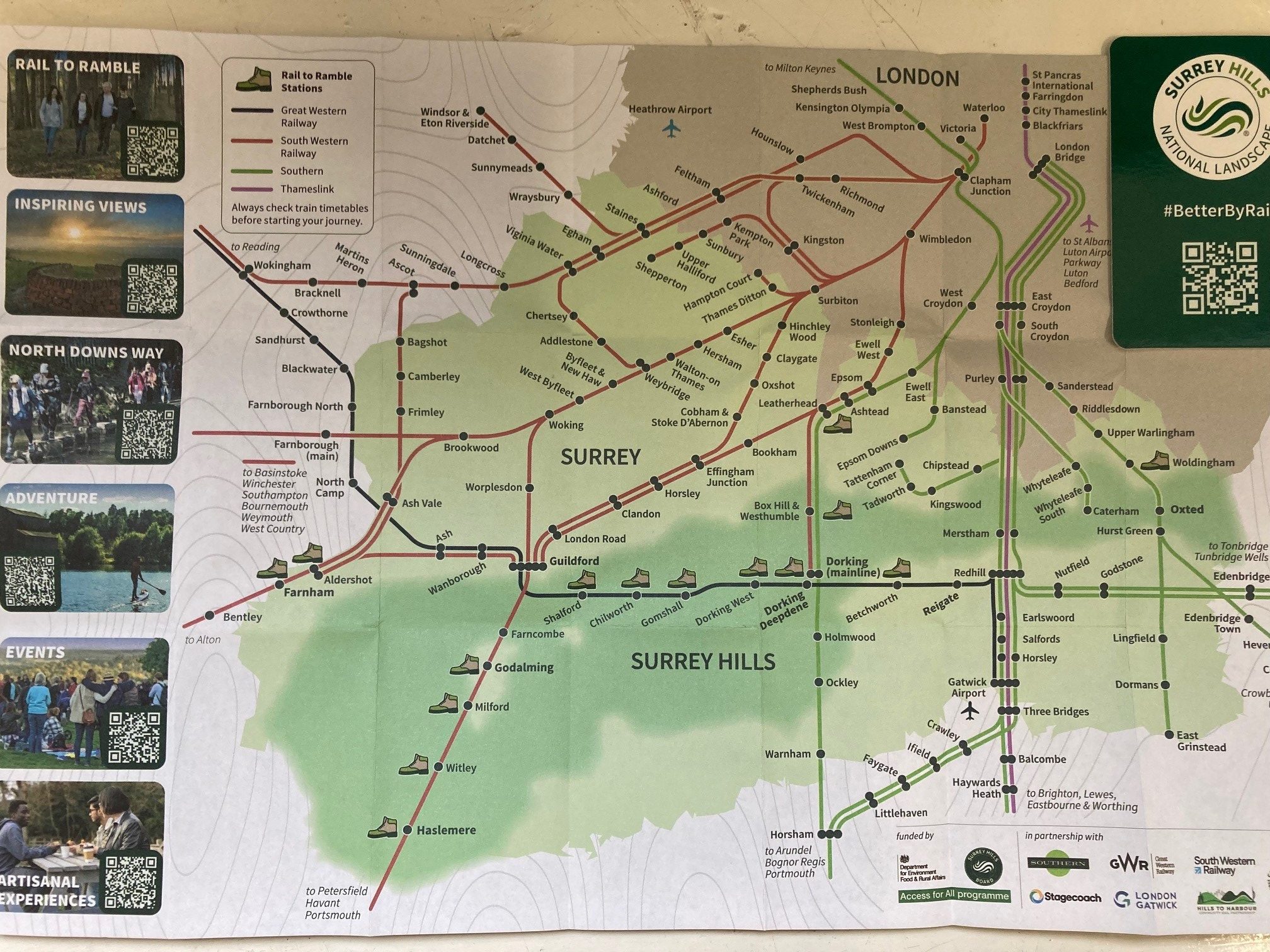 Visit the Surrey Hills with help from their Rail to Ramble guide ...