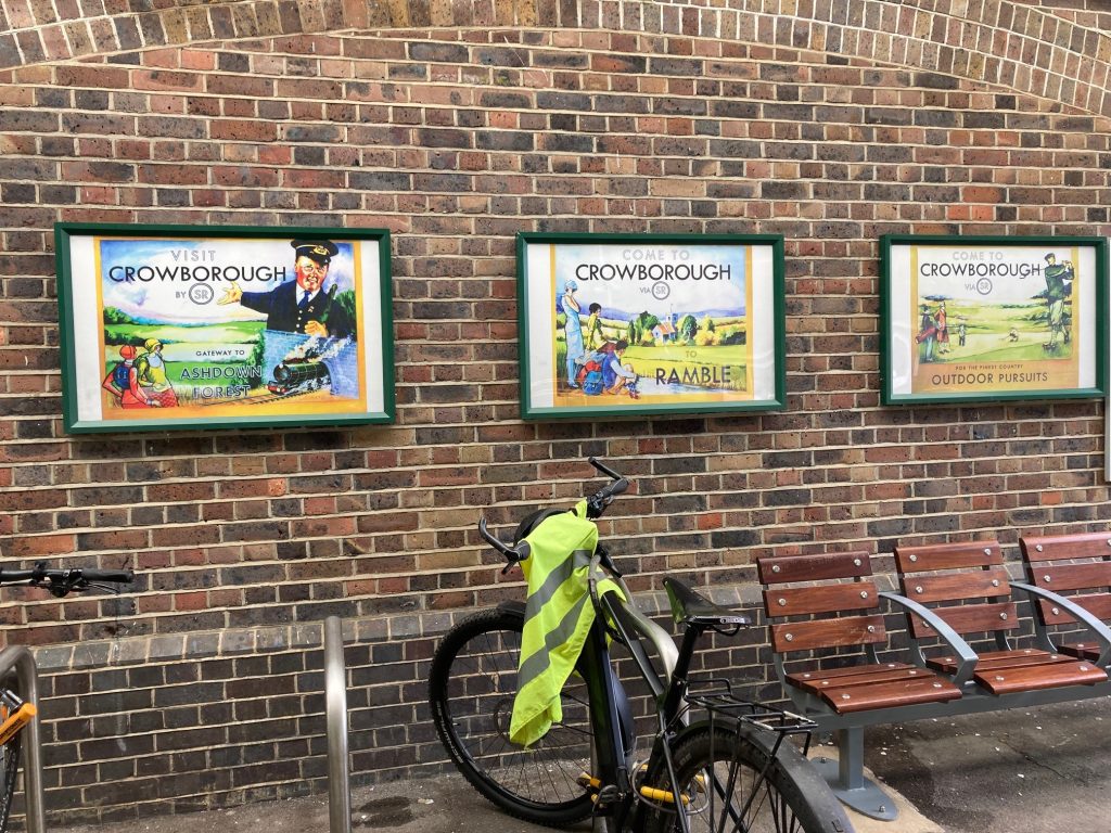 Crowborough station artwork returns with a new brighter display ...