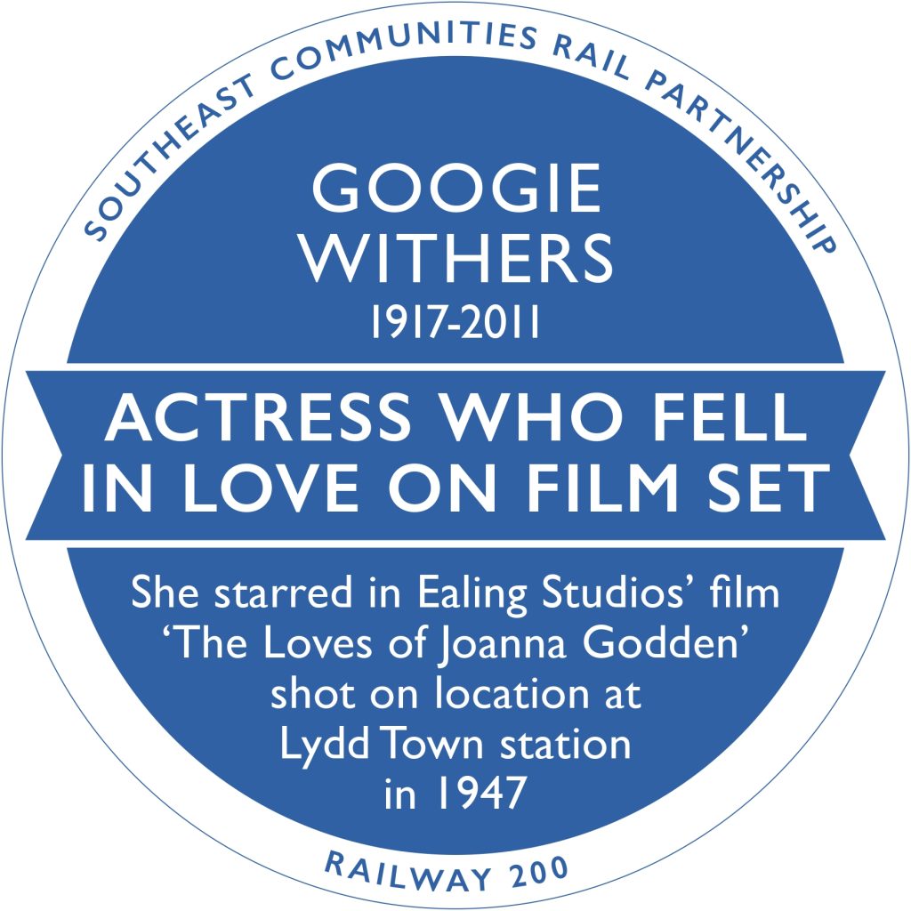 Railway 200 Blue Plaque: Googie Withers | Southeast Communities Rail ...