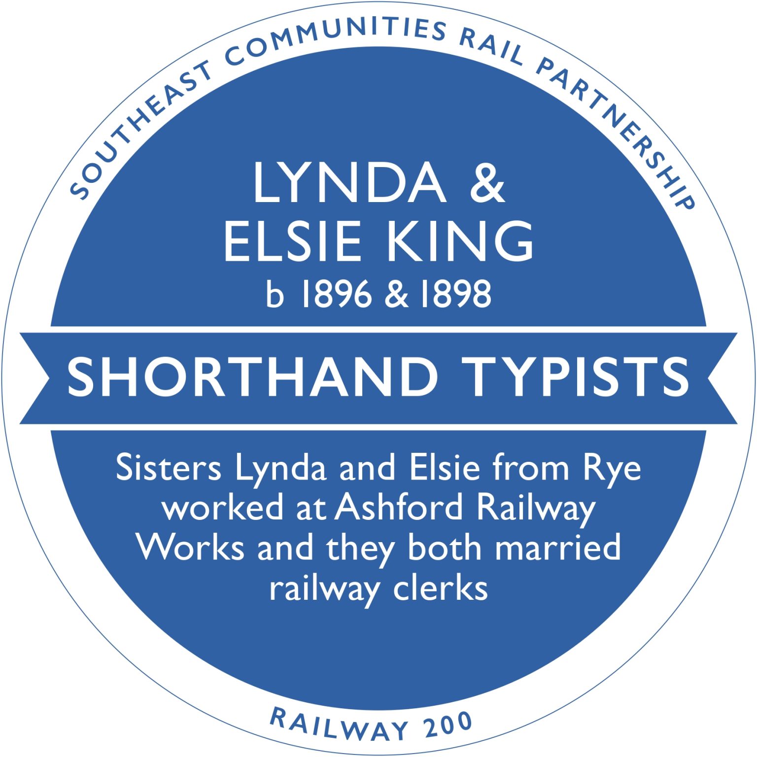 Railway 200 Blue Plaque: Lynda and Elsie King | Southeast Communities ...
